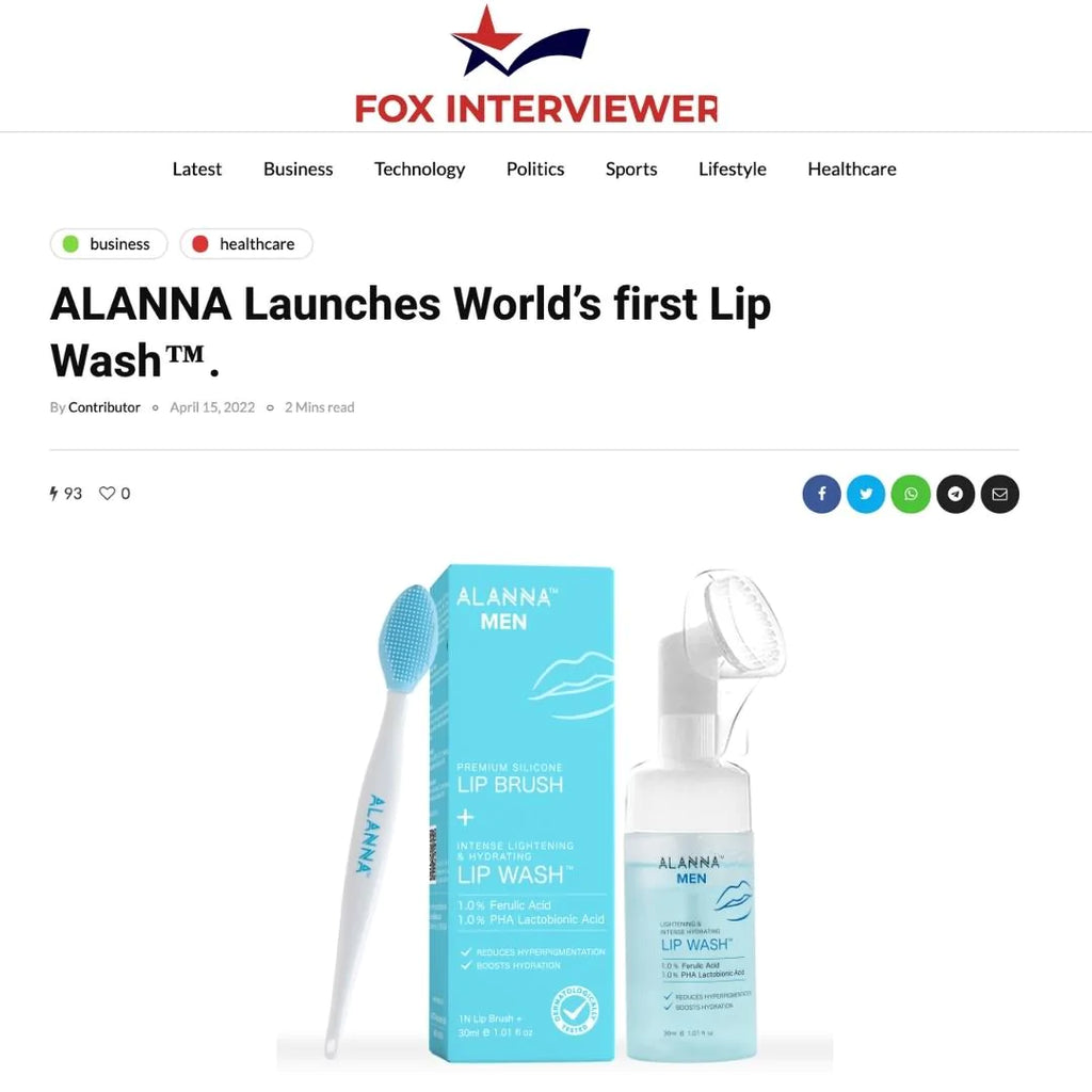 Alanna Launches World’s First Lip Wash ®- Fox Interviewer – ALANNA